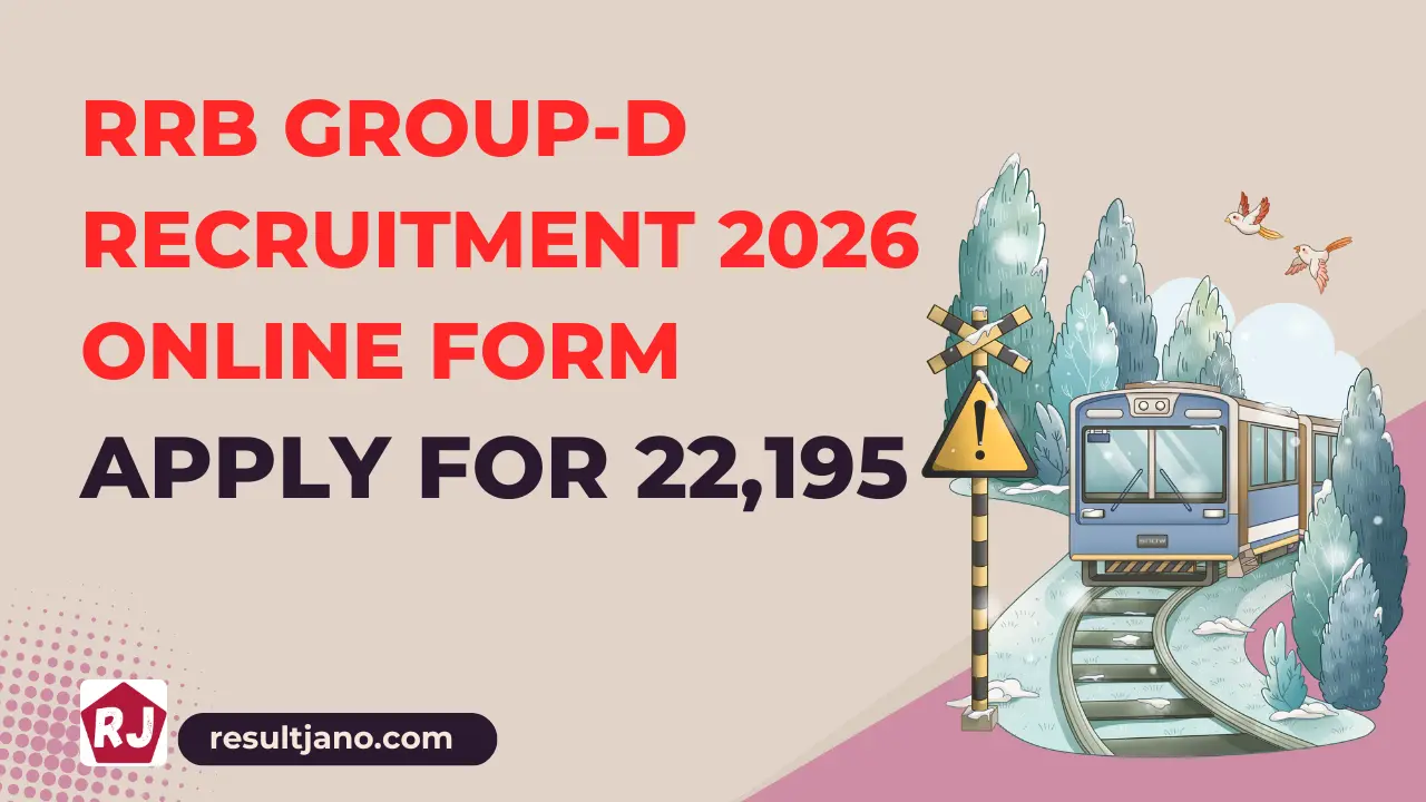 RRB Group-D Recruitment 2026 | Apply for 22,195